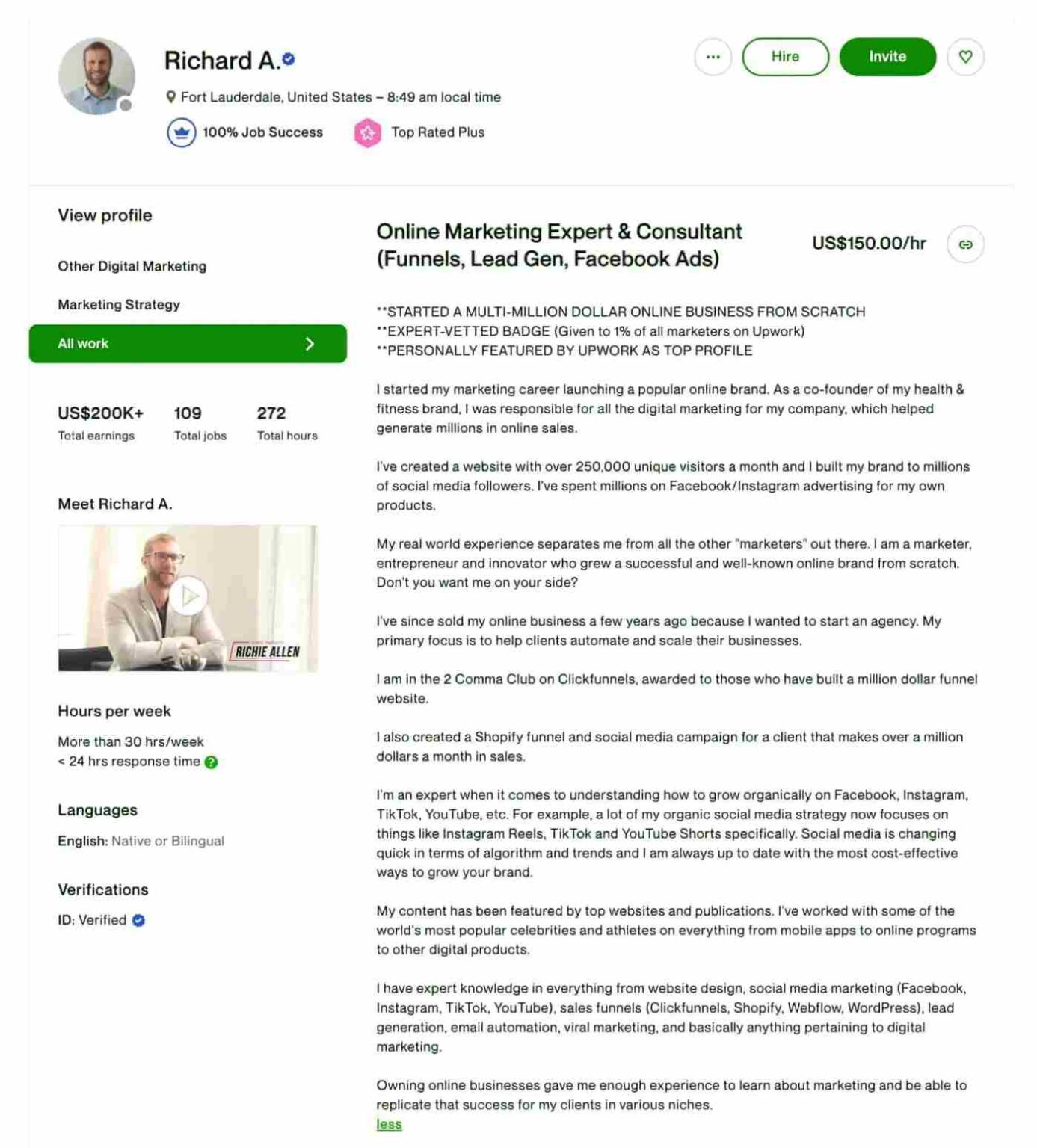 10 Best Upwork Profile Examples To Help You Get Clients In 2025 | Friday