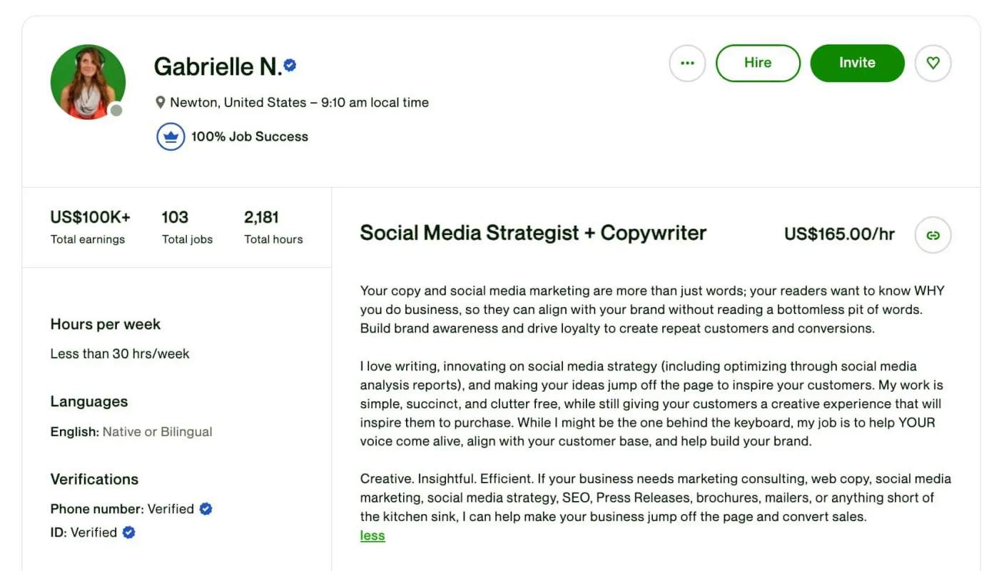 10 Best Upwork Profile Examples To Help You Get Clients In 2025 | Friday